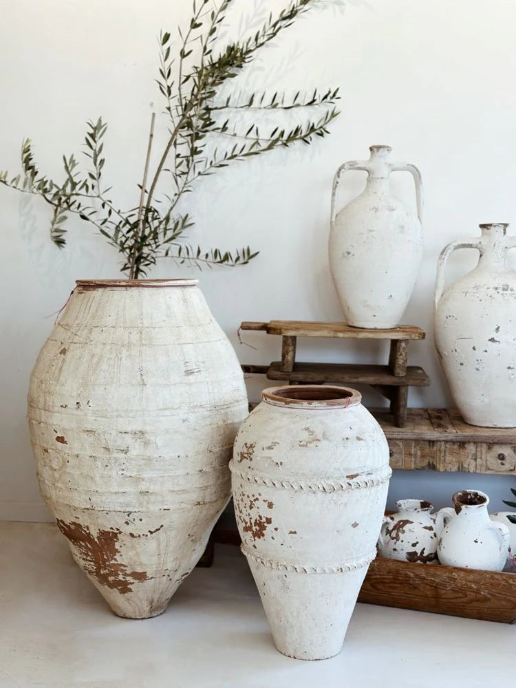 Large Turkish Odemis Pot | White – Rose Harvest